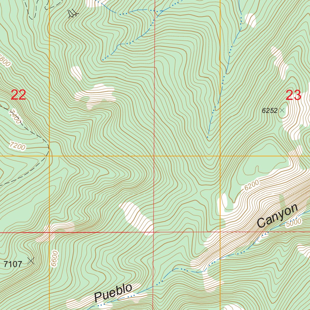 Aztec Peak, AZ FSTopo Legacy Map by US Forest Service - Topo | Avenza Maps