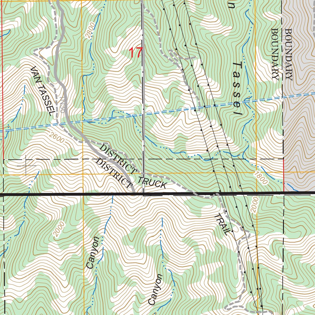 Azusa, CA FSTopo Legacy Map by US Forest Service - Topo | Avenza Maps