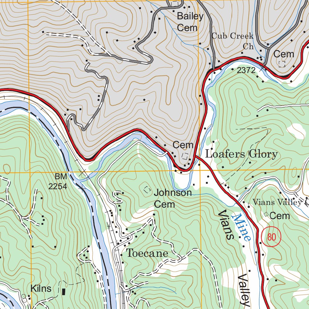 Bakersville, NC - TN FSTopo Legacy Map by US Forest Service - Topo ...