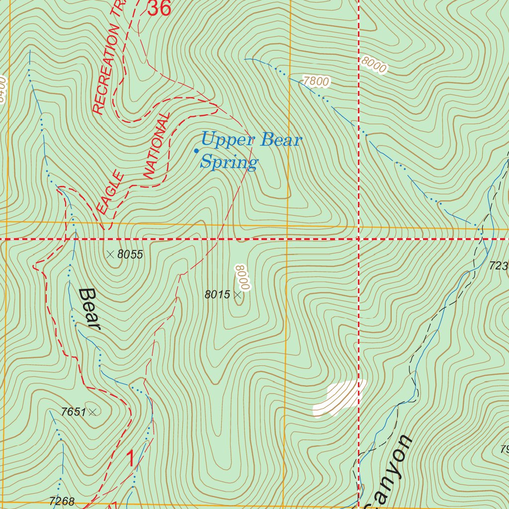 Baldy Bill Point, AZ FSTopo Legacy Map by US Forest Service - Topo ...