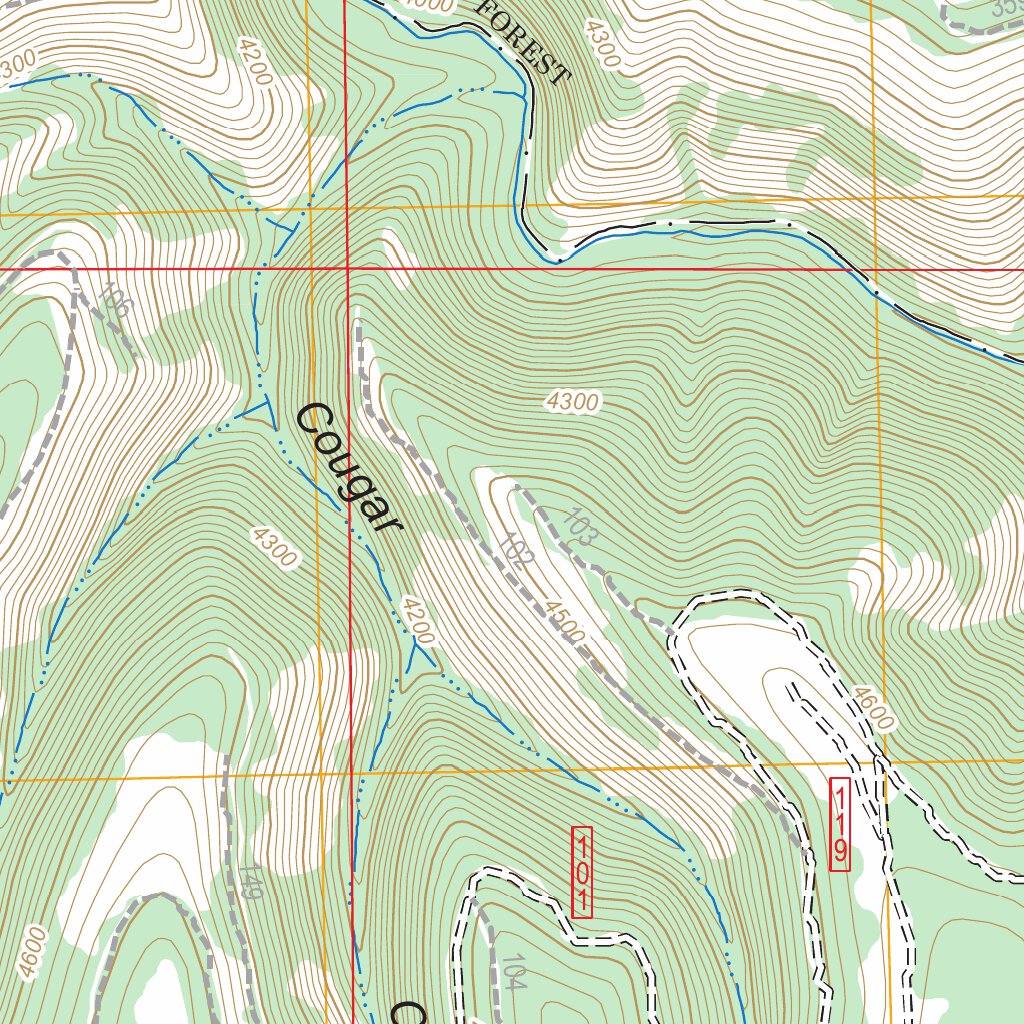 Bally Mountain, OR FSTopo Legacy Map by US Forest Service - Topo ...