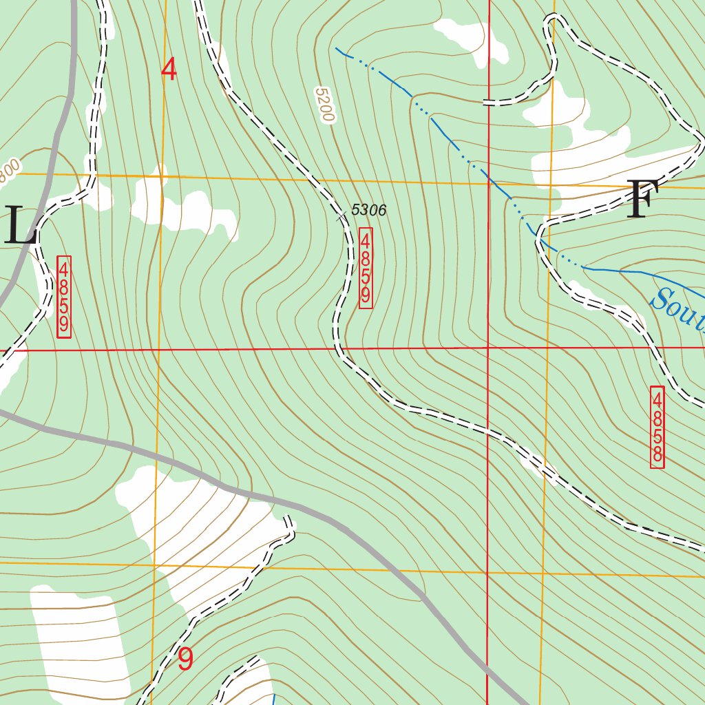 Banfield Mountain, MT FSTopo Legacy Map by US Forest Service - Topo ...