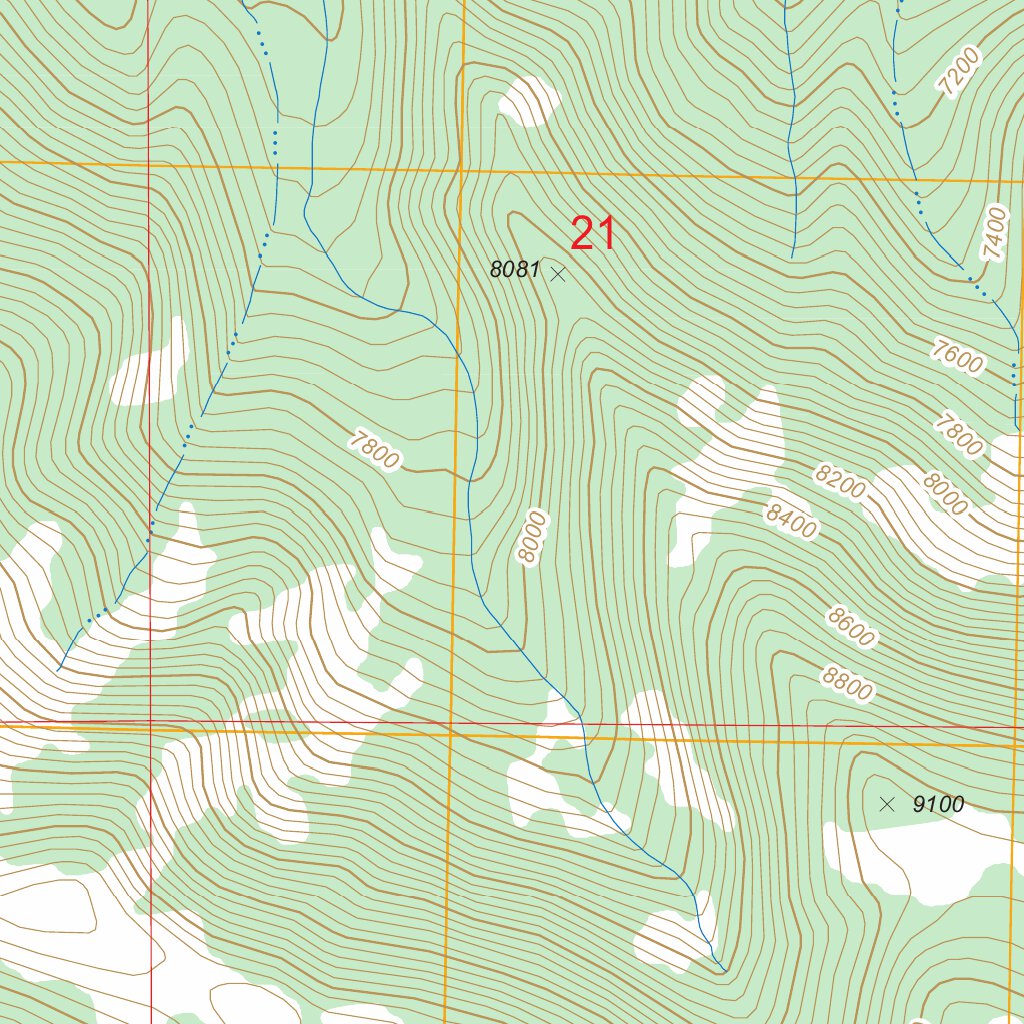 Bare Mountain, MT FSTopo Legacy Map by US Forest Service - Topo ...