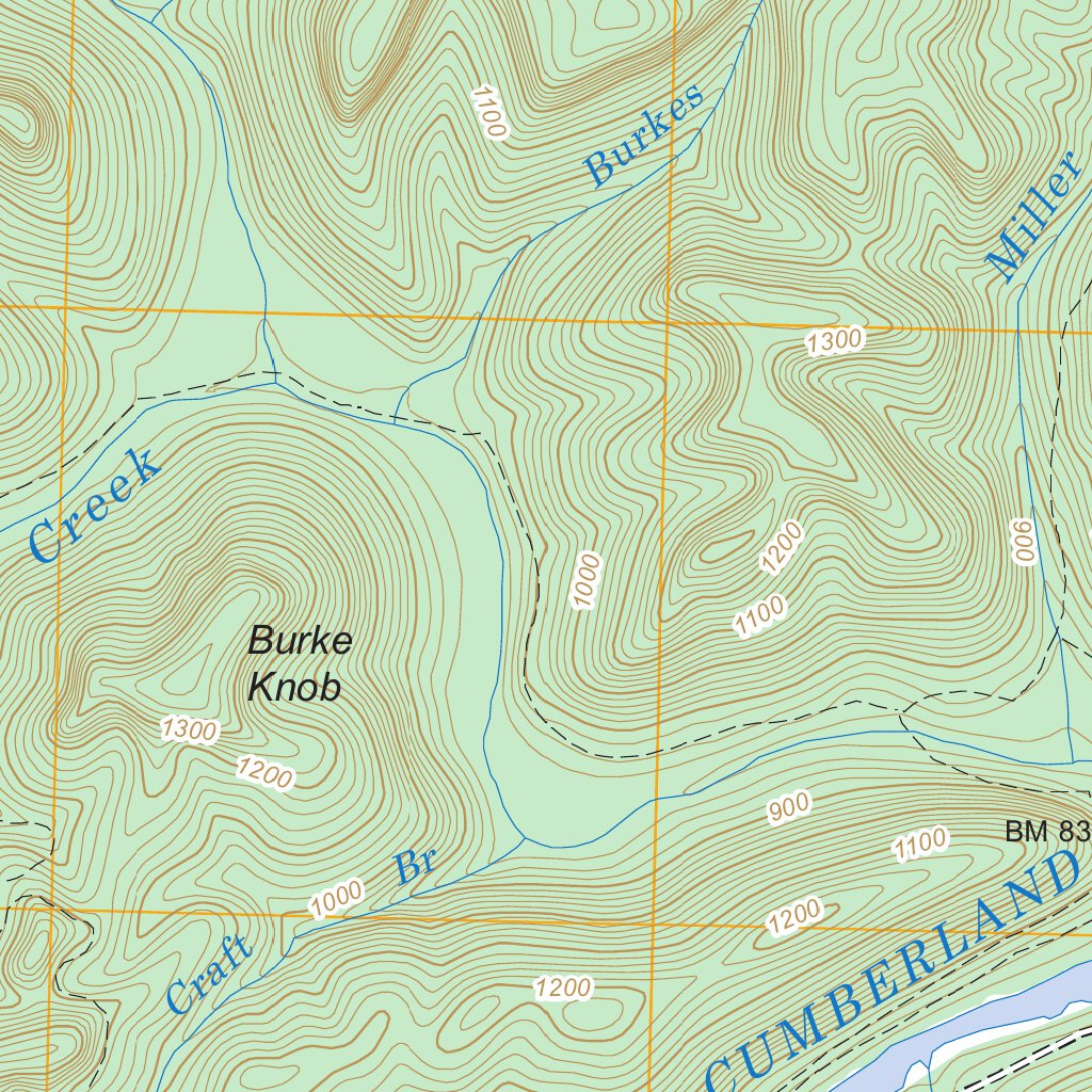 Barthell SW, TN - KY FSTopo Legacy Map by US Forest Service - Topo ...