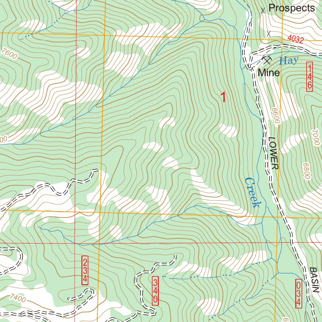 Basin Butte, ID FSTopo Legacy Map by US Forest Service - Topo | Avenza Maps