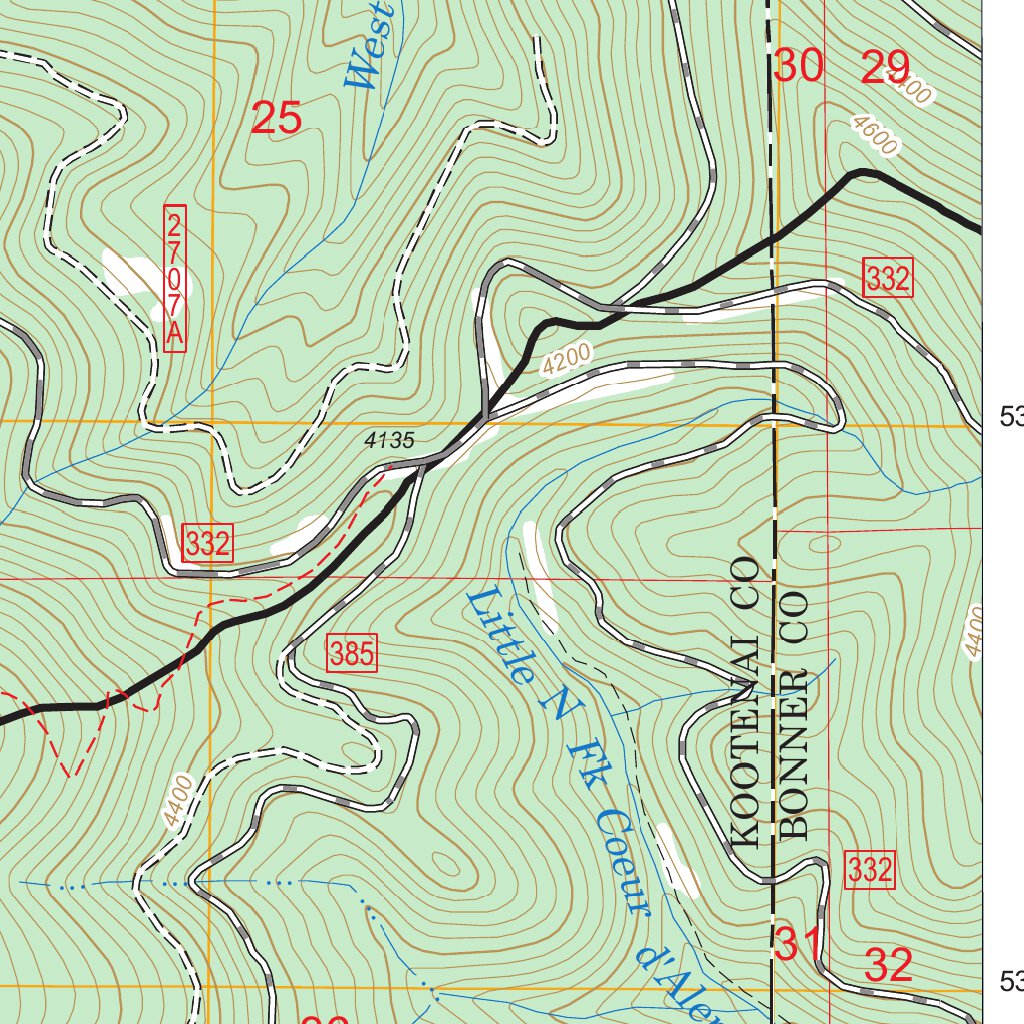 Bayview, ID FSTopo Legacy Map by US Forest Service - Topo | Avenza Maps