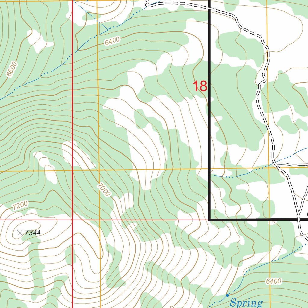 Bear Camp Gulch, ID FSTopo Legacy Map by US Forest Service - Topo ...