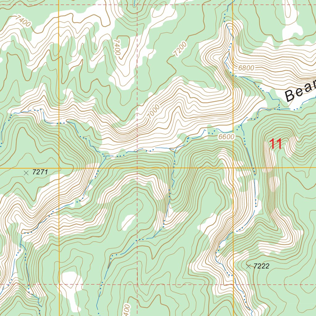 Bear Canyon, UT FSTopo Legacy Map by US Forest Service - Topo | Avenza Maps