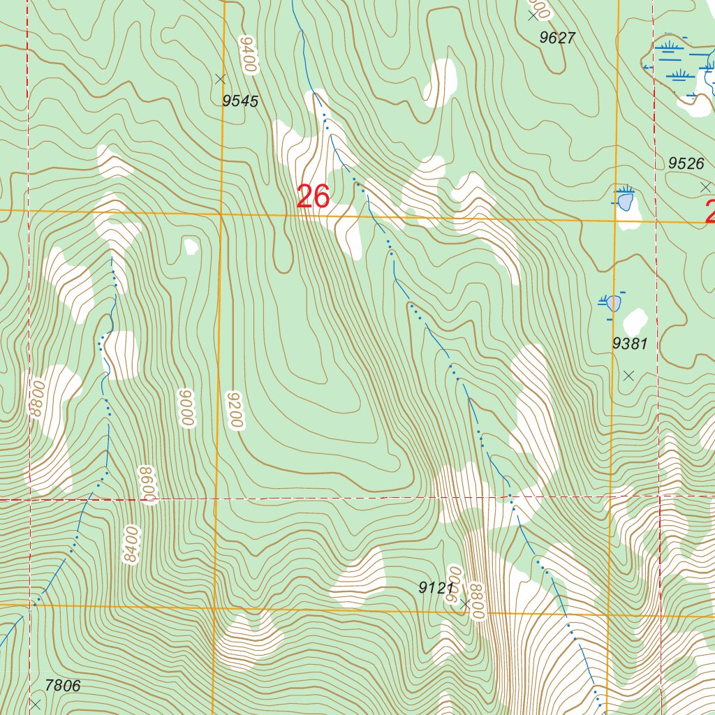 Beartooth Butte, WY - MT FSTopo Legacy Map by US Forest Service - Topo ...
