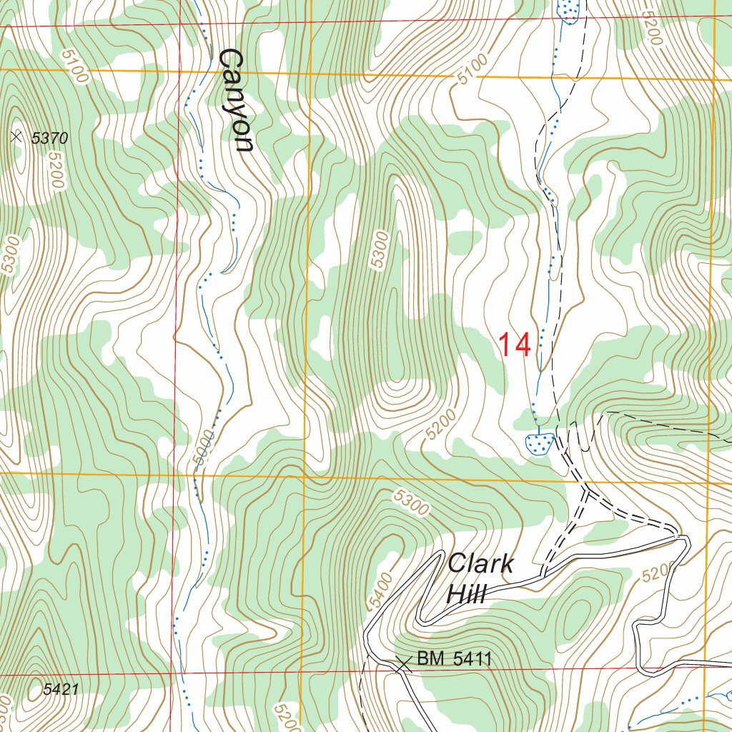 Beaty Canyon, CO FSTopo Legacy Map by US Forest Service - Topo | Avenza ...