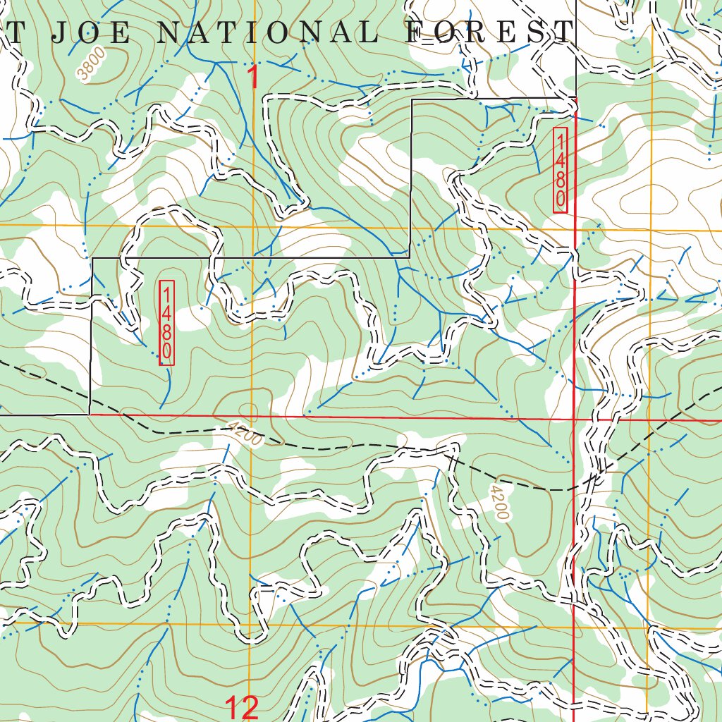 Bechtel Butte, ID FSTopo Legacy Map by US Forest Service - Topo ...