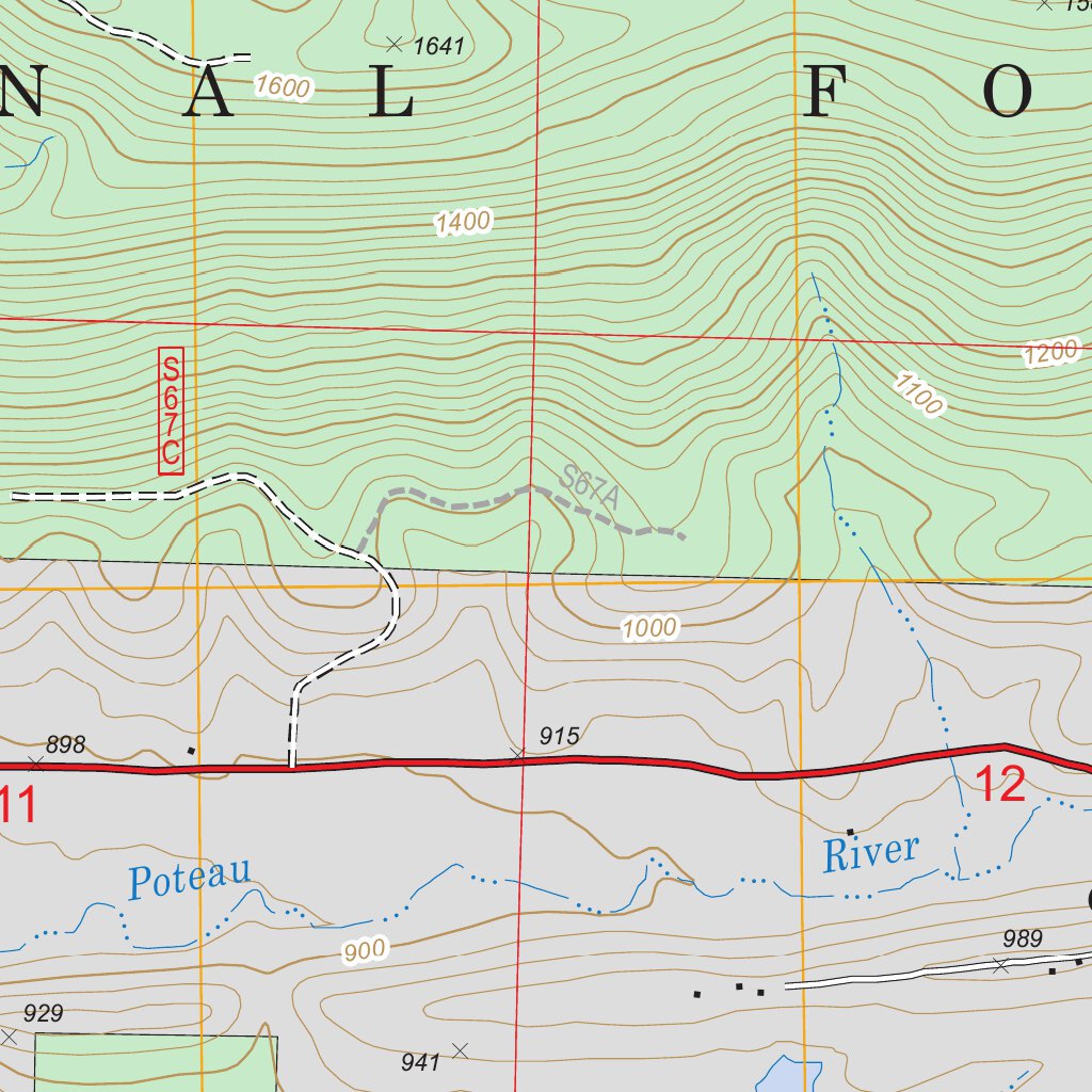 Bee Mountain, AR FSTopo Legacy Map by US Forest Service - Topo | Avenza ...