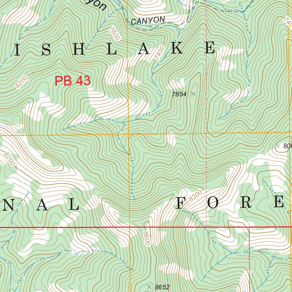 Beehive Peak, UT FSTopo Legacy Map by US Forest Service - Topo | Avenza ...