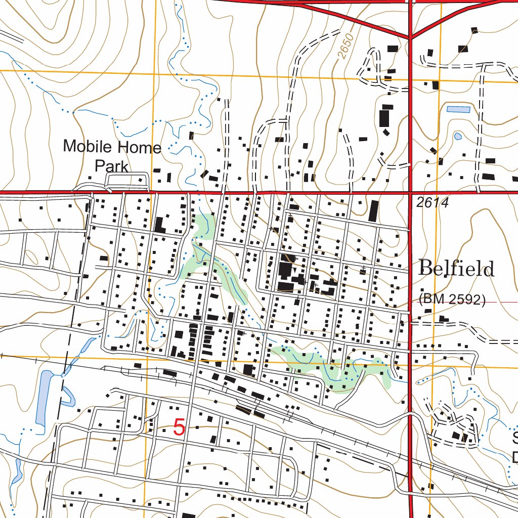 Belfield, ND FSTopo Legacy Map by US Forest Service - Topo | Avenza Maps