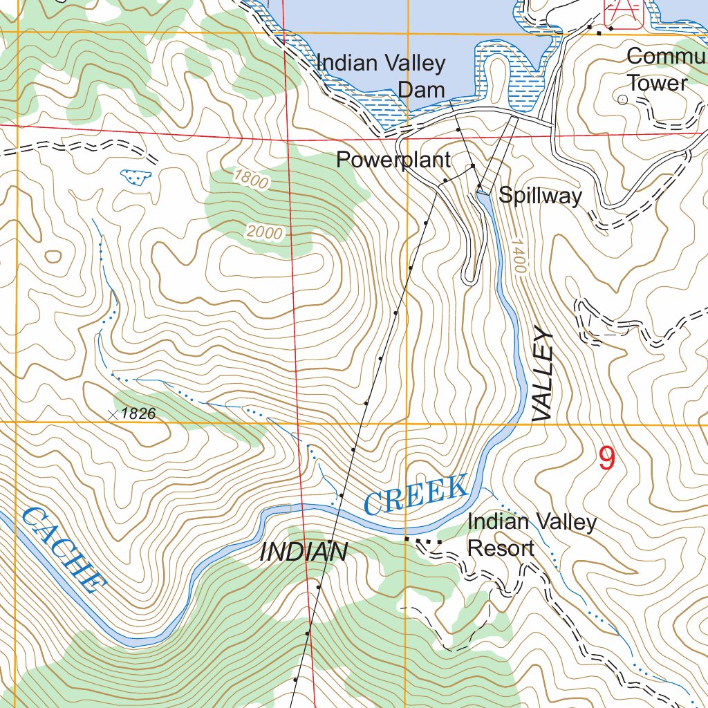 Benmore Canyon, CA FSTopo Legacy Map by US Forest Service - Topo ...