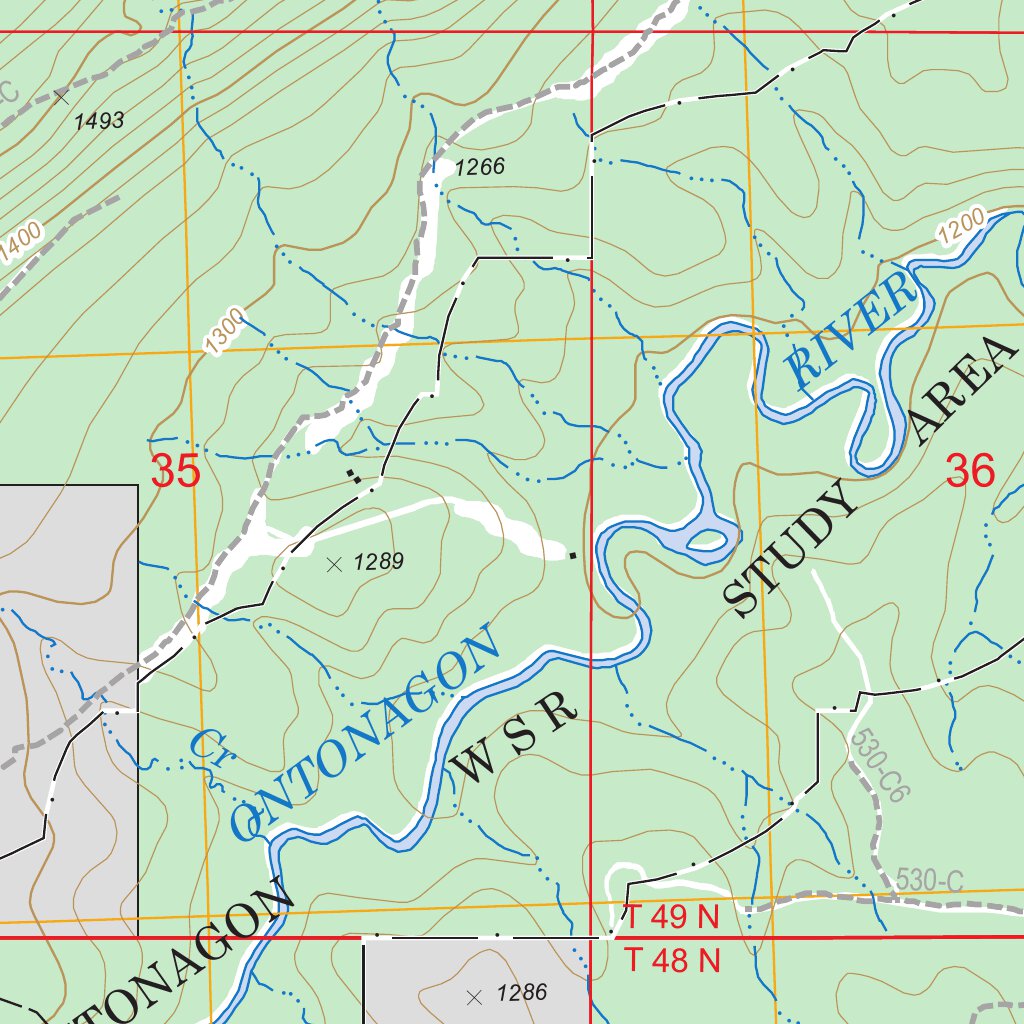 Bergland, MI FSTopo Legacy Map by US Forest Service - Topo | Avenza Maps