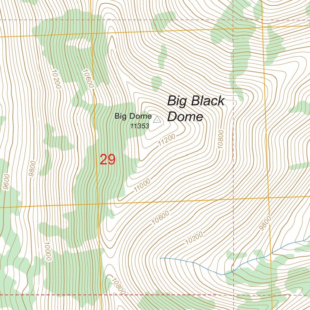 Big Black Dome, ID FSTopo Legacy Map by US Forest Service - Topo ...