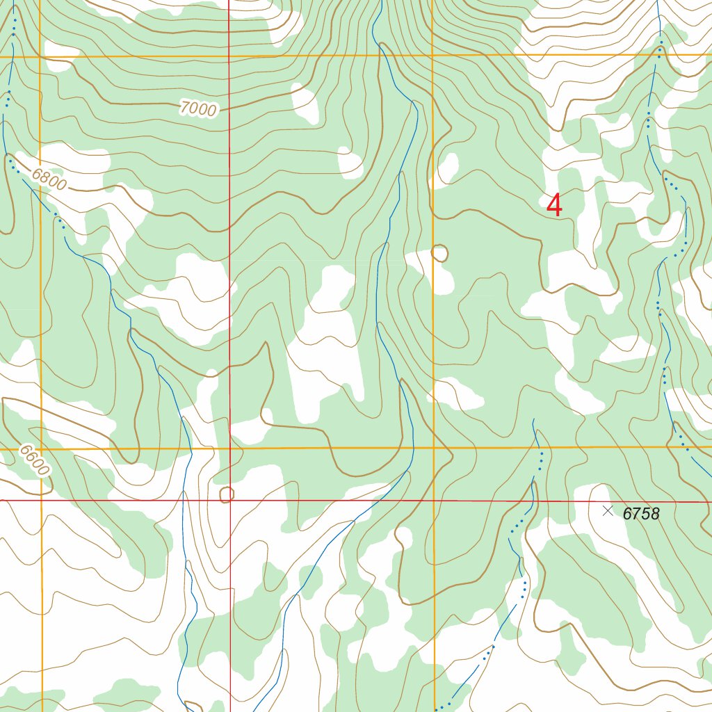 Big Elk Mountain, ID FSTopo Legacy Map by US Forest Service - Topo ...
