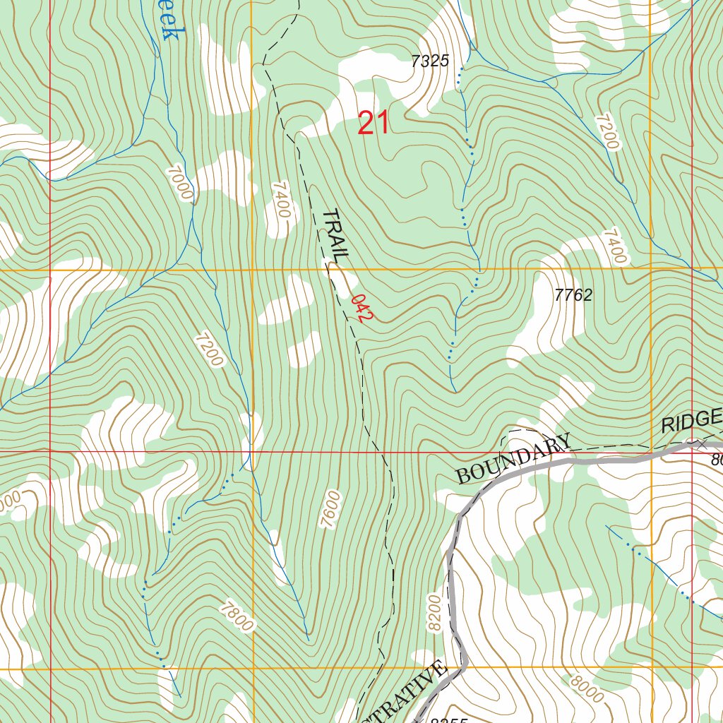 Big Elk Mountain, ID FSTopo Legacy Map by US Forest Service - Topo ...