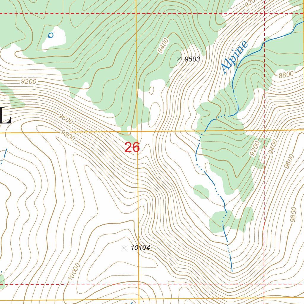 Big Horn Mountain, MT FSTopo Legacy Map by US Forest Service - Topo ...