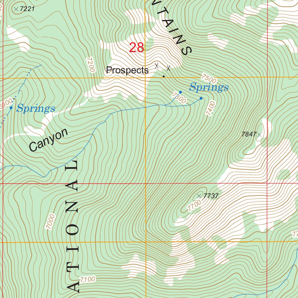 Big Springs, ID FSTopo Legacy Map by US Forest Service - Topo | Avenza Maps