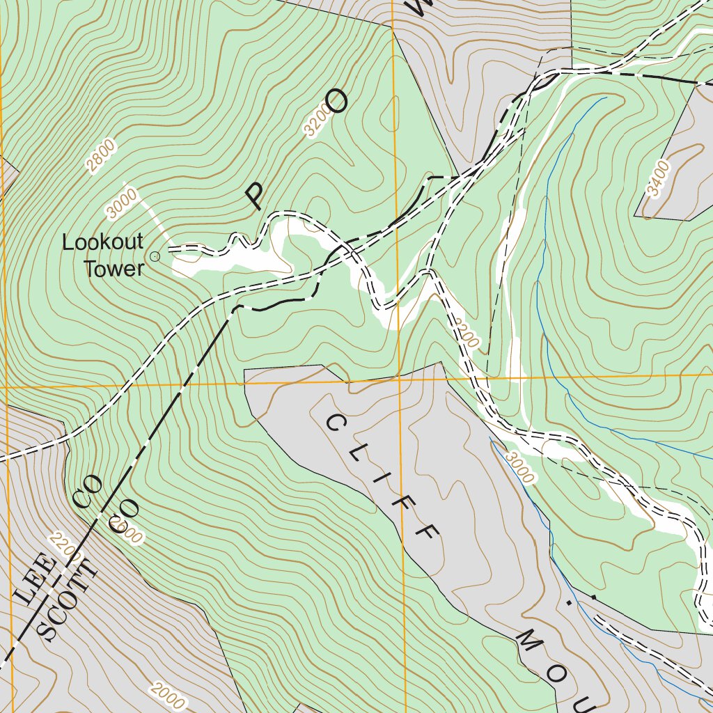 Big Stone Gap, VA FSTopo Legacy Map by US Forest Service - Topo ...