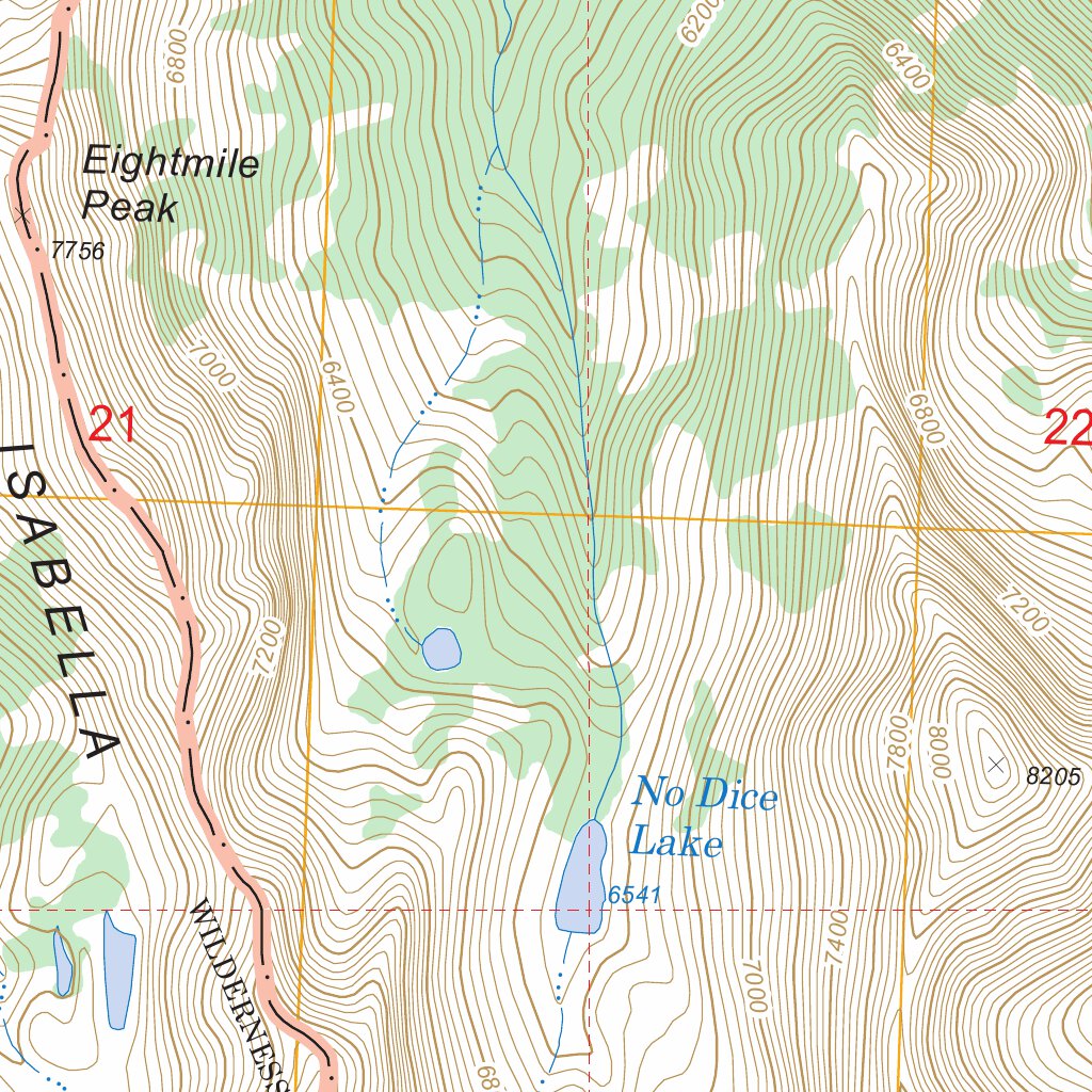 Billy Goat Mountain, WA FSTopo Legacy Map by US Forest Service - Topo ...