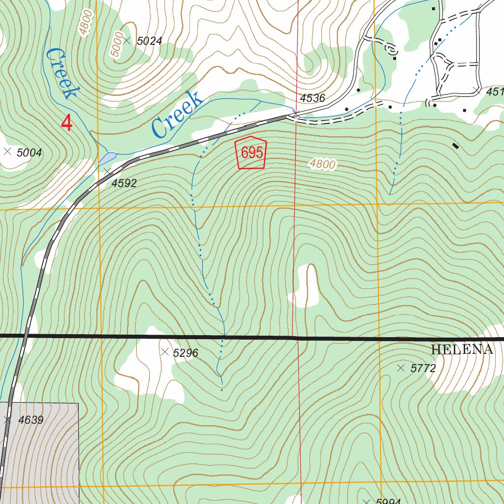 Black Mountain, MT FSTopo Legacy Map by US Forest Service - Topo ...