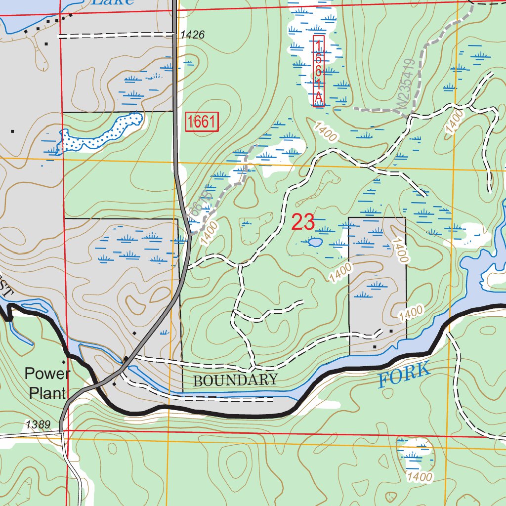 Blaisdell Lake, WI FSTopo Legacy Map by US Forest Service - Topo ...
