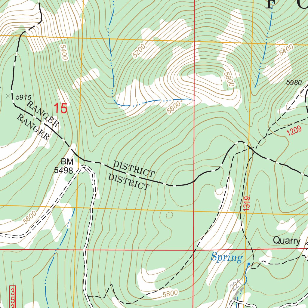 Blewett Pass, WA FSTopo Legacy Map by US Forest Service - Topo | Avenza ...