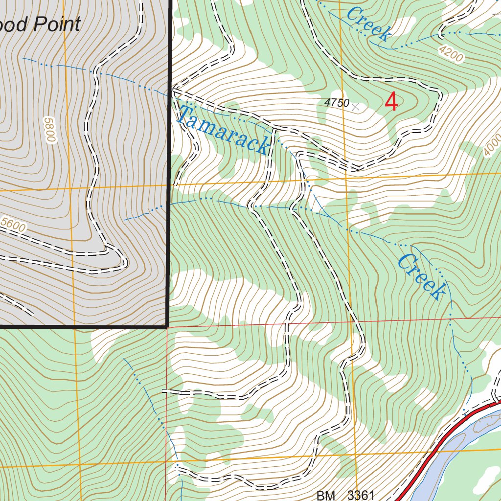 Blue Point, MT FSTopo Legacy Map by US Forest Service - Topo | Avenza Maps
