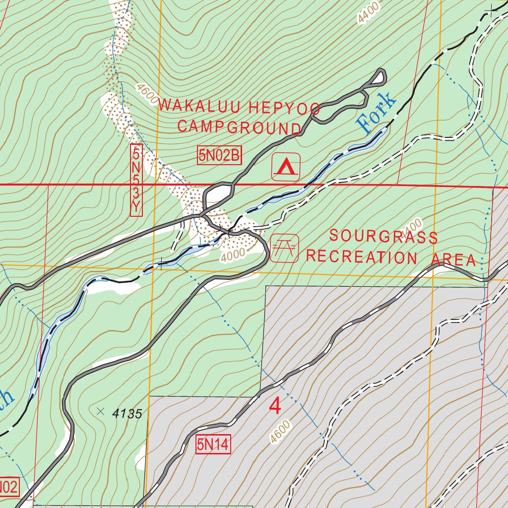 Boards Crossing, CA FSTopo Legacy Map by US Forest Service - Topo ...