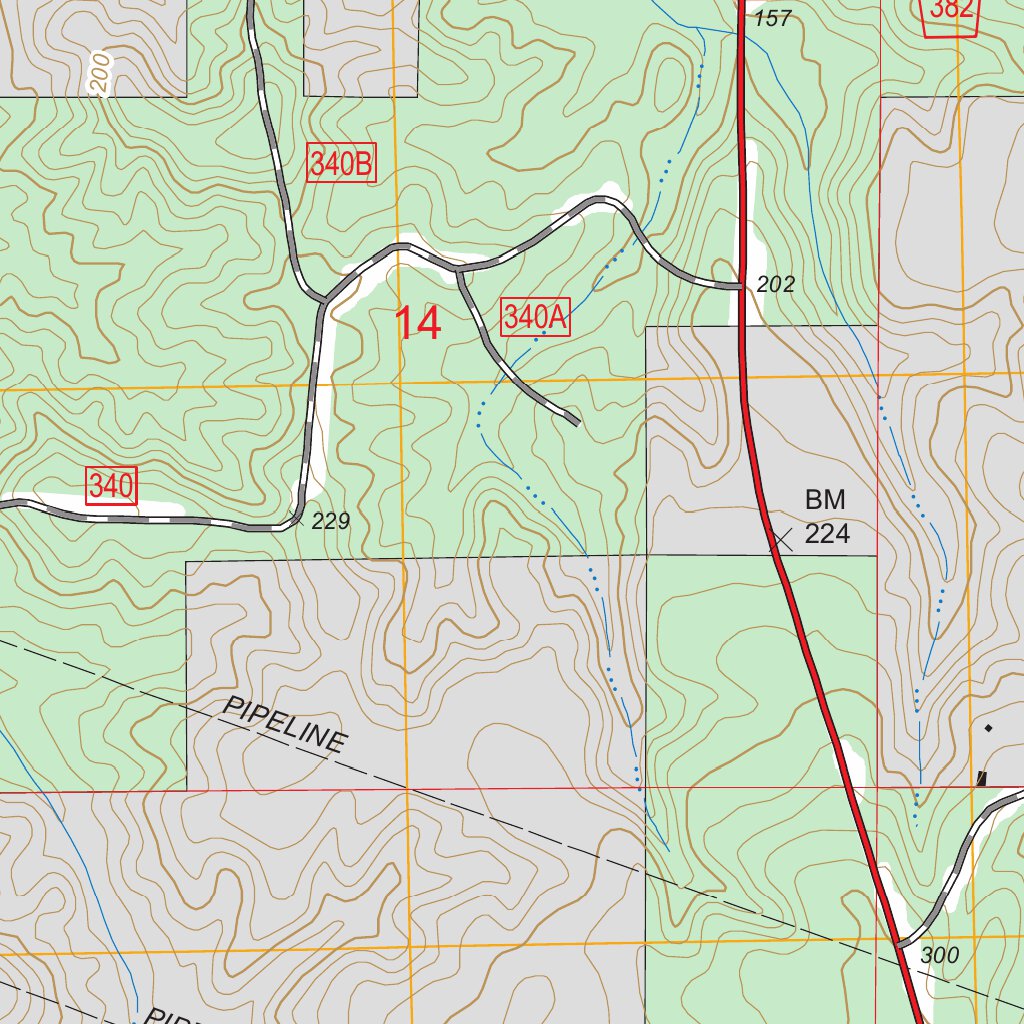 Bond Pond, MS FSTopo Legacy Map by US Forest Service - Topo | Avenza Maps