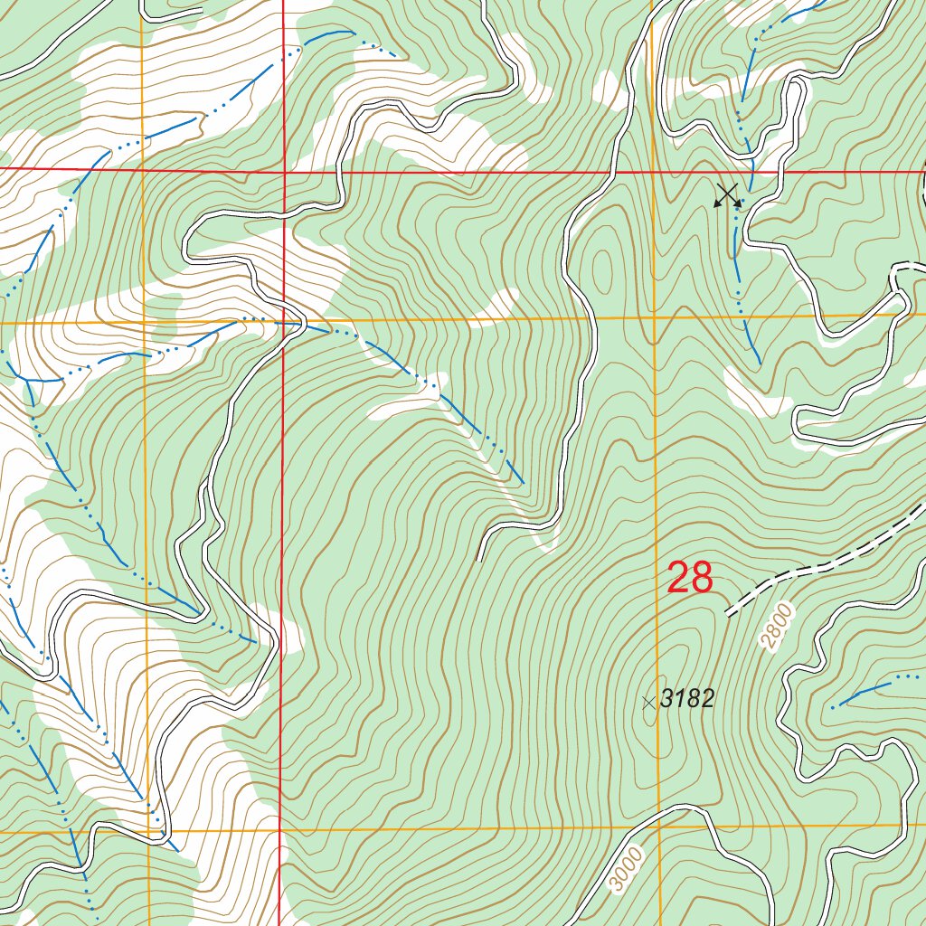 Bone Mountain, OR FSTopo Legacy Map by US Forest Service - Topo ...