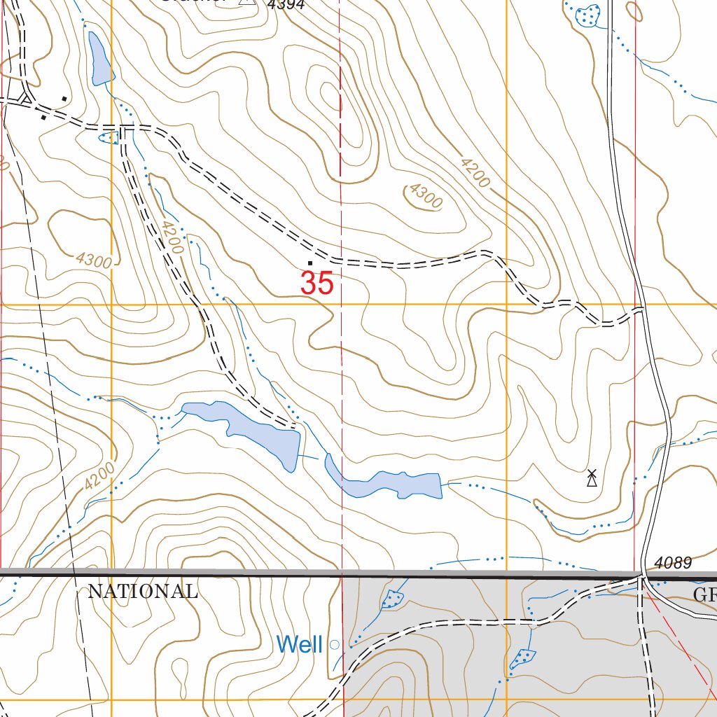 Bonnie Reservoir, WY FSTopo Legacy Map by US Forest Service - Topo ...
