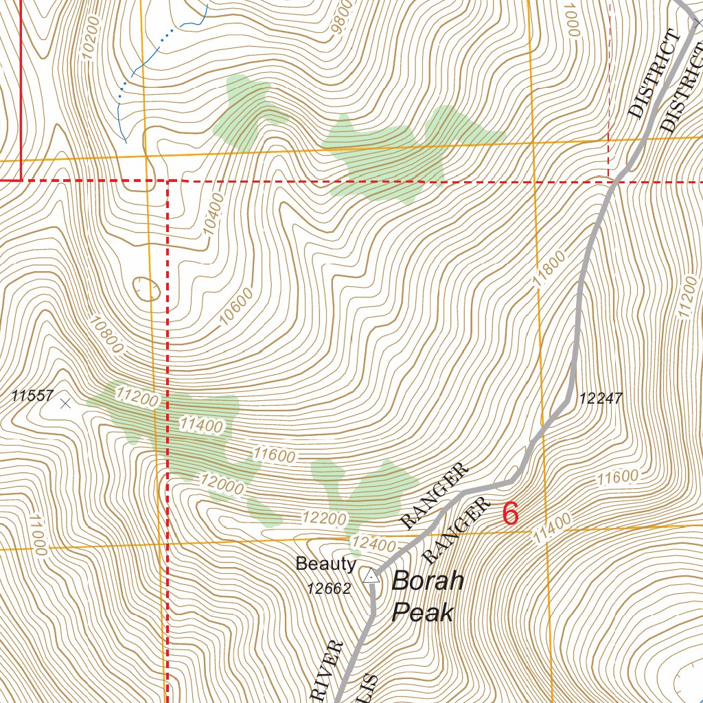Borah Peak, ID FSTopo Legacy Map by US Forest Service - Topo | Avenza Maps