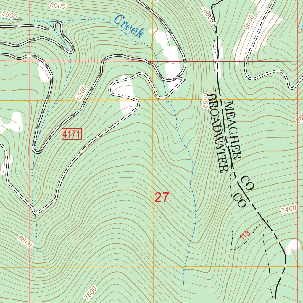 Boulder Baldy, MT FSTopo Legacy Map by US Forest Service - Topo ...
