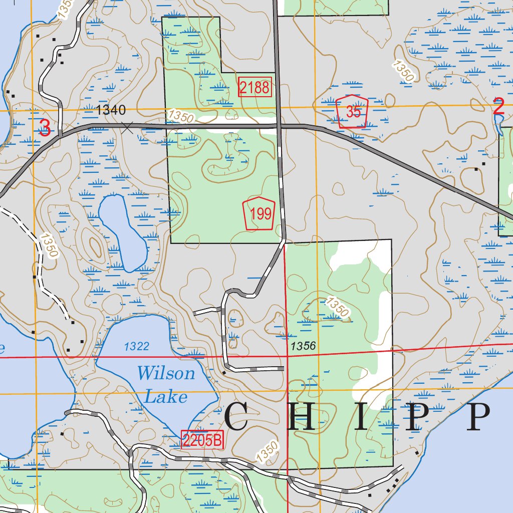 Bowstring Lake, MN FSTopo Legacy Map by US Forest Service - Topo ...