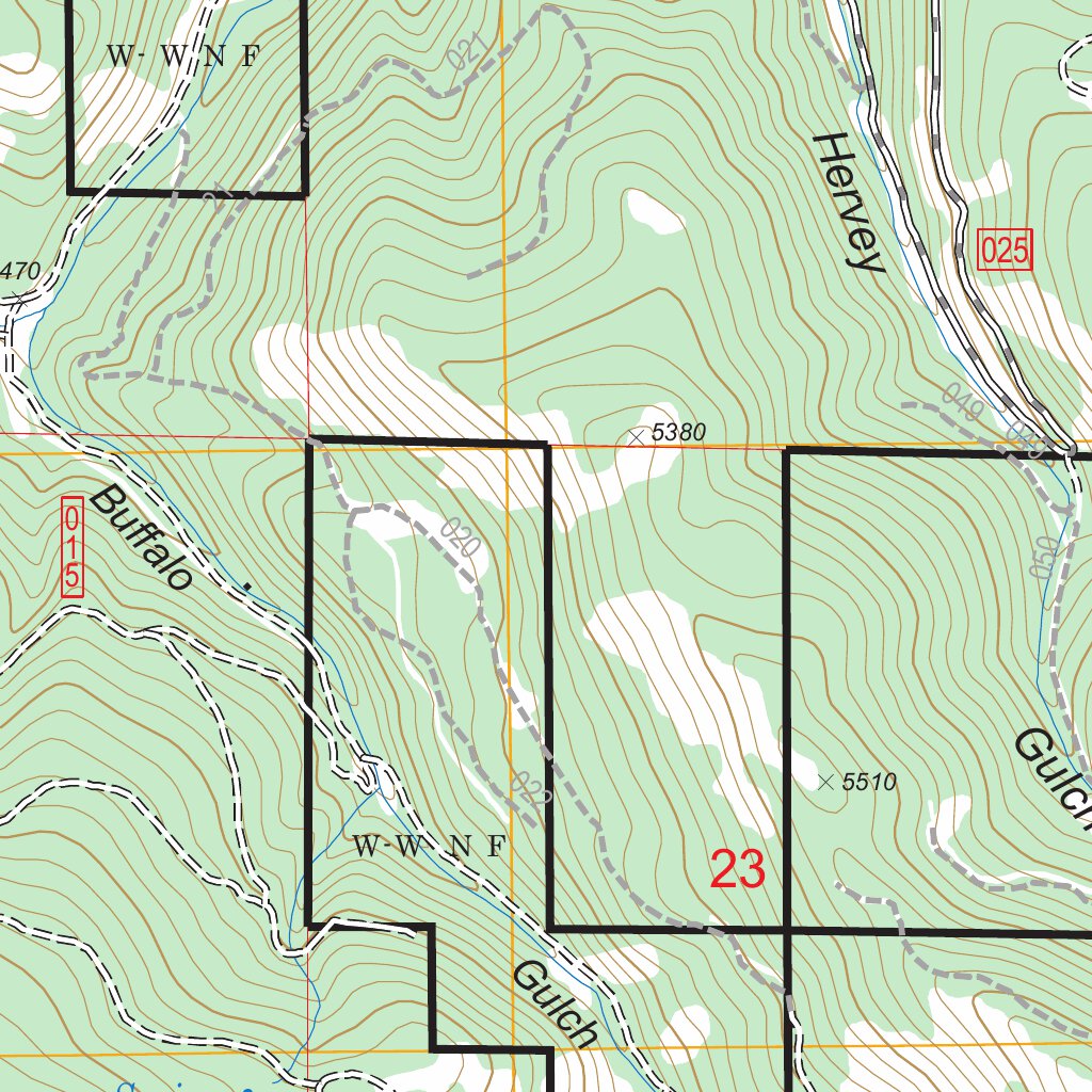 Brannan Gulch, OR FSTopo Legacy Map by US Forest Service - Topo ...