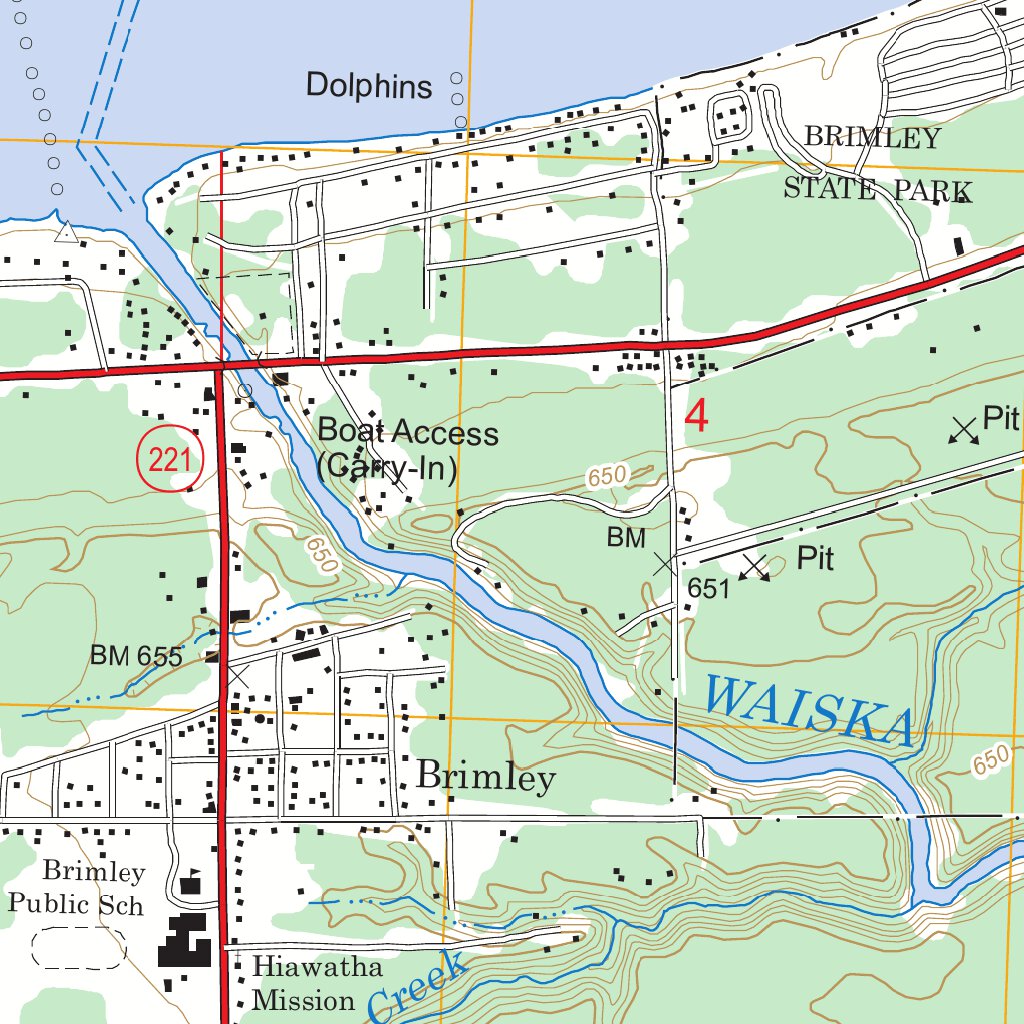 Brimley, MI FSTopo Legacy Map by US Forest Service - Topo | Avenza Maps