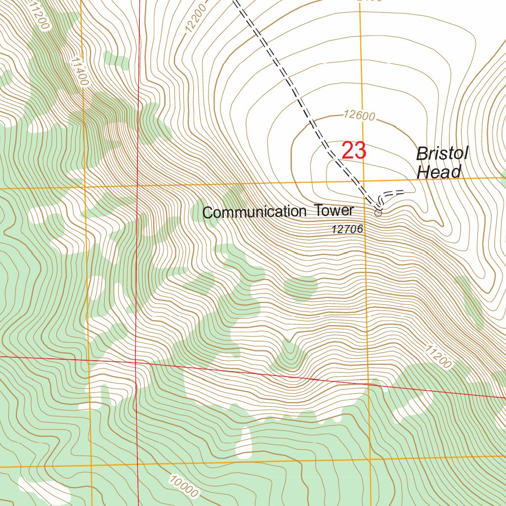 Bristol Head, CO FSTopo Legacy Map by US Forest Service - Topo | Avenza ...