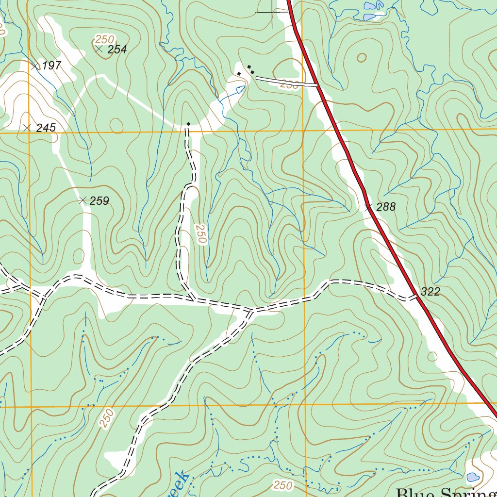 Bronson, TX FSTopo Legacy Map by US Forest Service - Topo | Avenza Maps