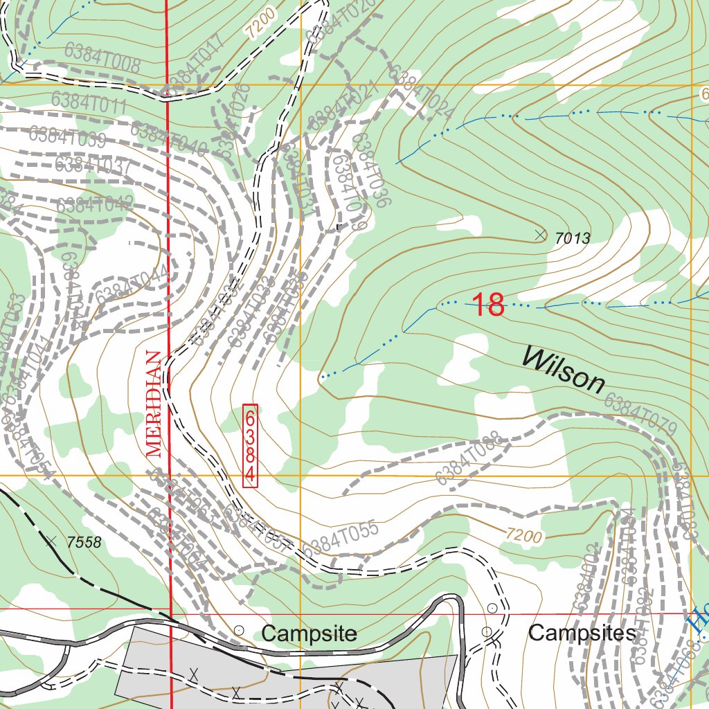 Bubbling Springs, MT FSTopo Legacy Map by US Forest Service - Topo ...