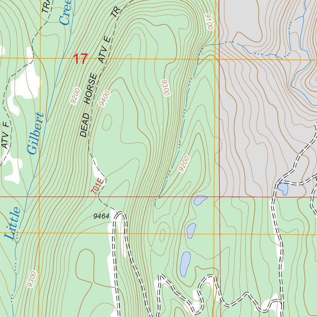 Buck Fever Ridge, WY FSTopo Legacy Map by US Forest Service - Topo ...