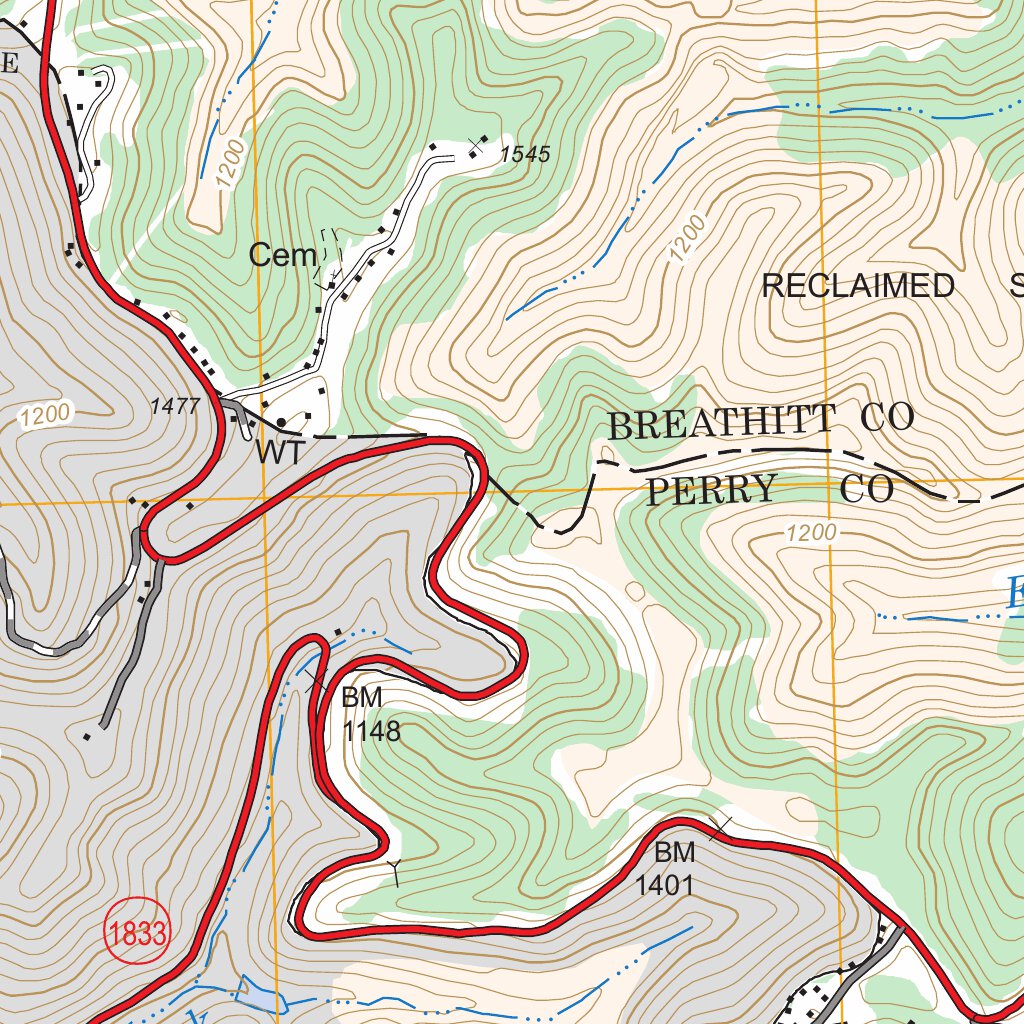 Buckhorn, KY FSTopo Legacy Map by US Forest Service - Topo | Avenza Maps