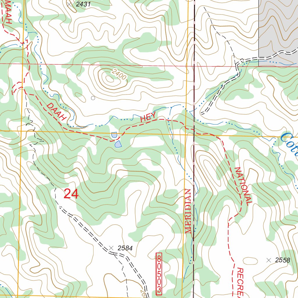 Buckskin Butte, ND FSTopo Legacy Map by US Forest Service - Topo ...