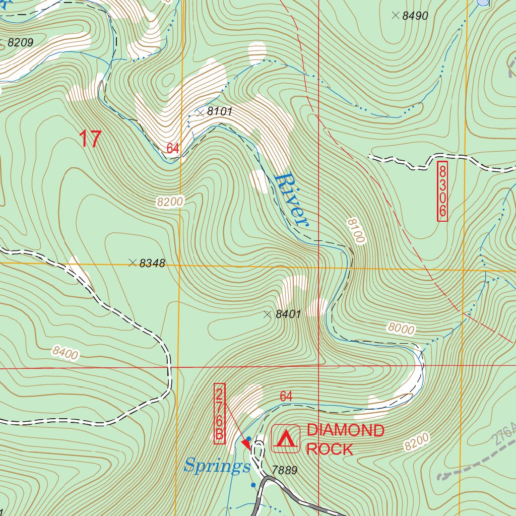 Buffalo Crossing, AZ FSTopo Legacy Map by US Forest Service - Topo ...