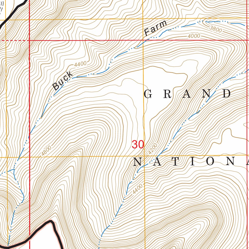 Buffalo Ranch, AZ FSTopo Legacy Map by US Forest Service - Topo ...