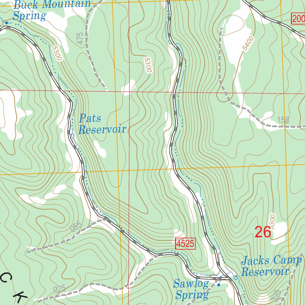 Bulger Ridge, OR FSTopo Legacy Map by US Forest Service - Topo | Avenza ...