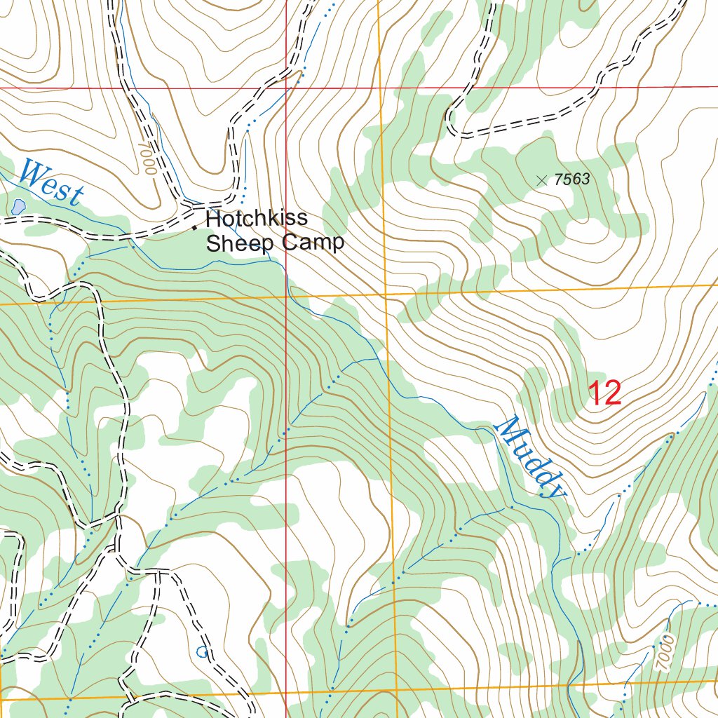Bull Mountain, CO FSTopo Legacy Map by US Forest Service - Topo ...